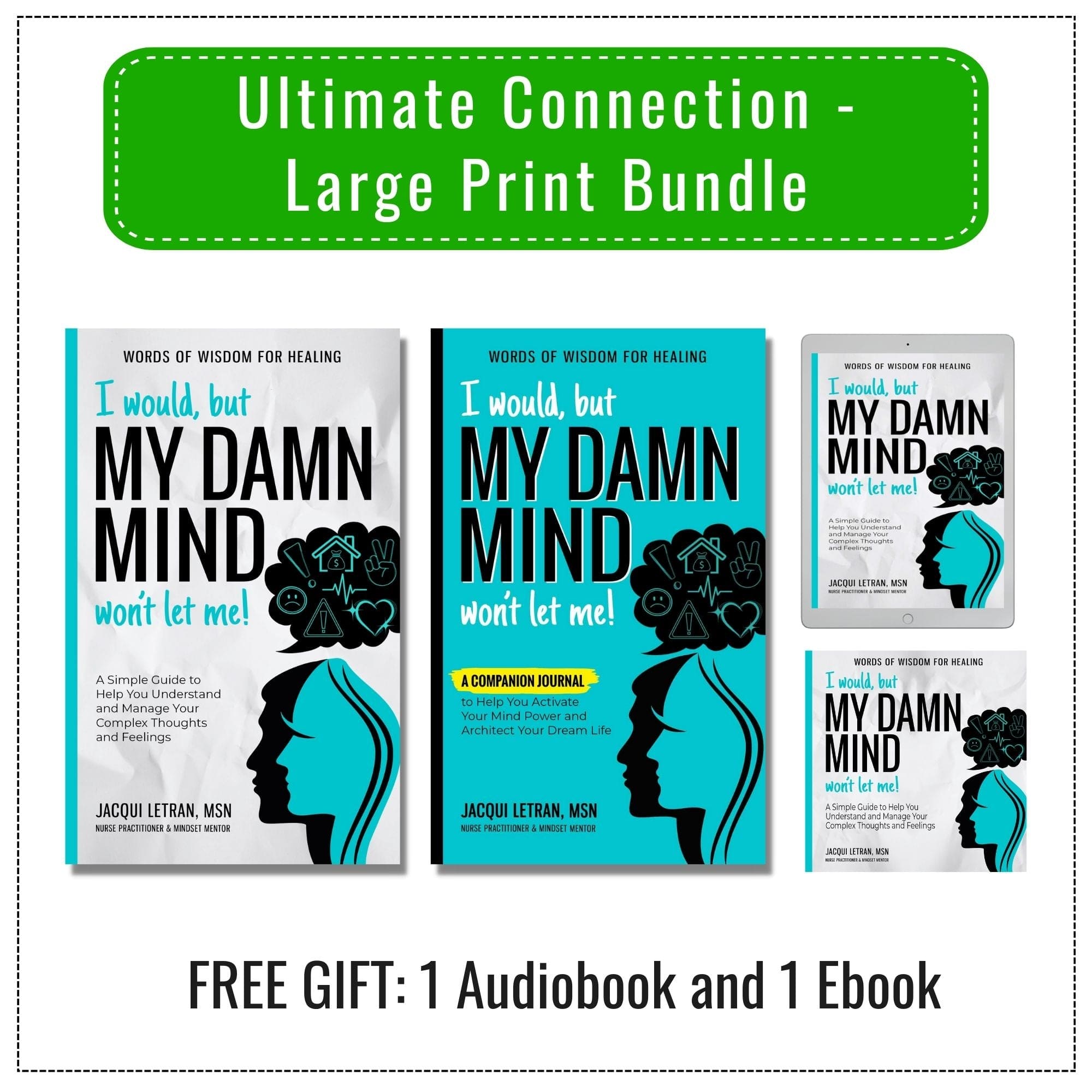 Ultimate Connection Bundle - Large Print Paperback Book & Journal of ...
